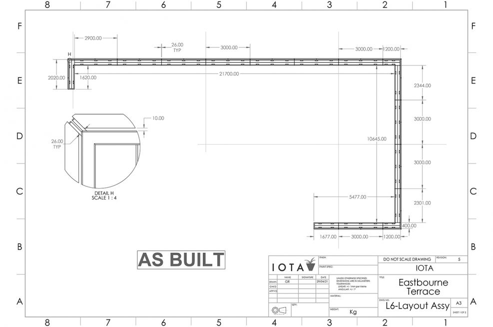 Planters with Integrated Balustrades for Terrace Security & Edge Protection at Fifty Paddington ...